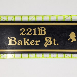 Sherlock Holmes Home Address Sign 221B Baker St. - Etsy