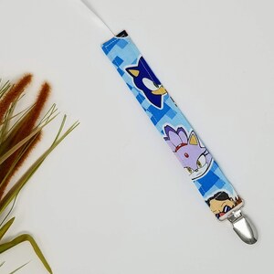 Sonic the Hedgehog Pacifier Clip / Binky Holder - Etsy