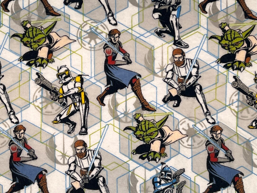Star Wars Flannel Fabric / by the Half Yard / by the Yard - Etsy
