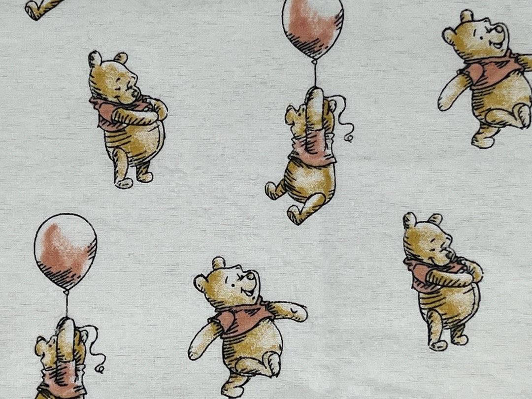 Winnie the Pooh Flannel Fabric / by the Yard / Fat Quarter - Etsy