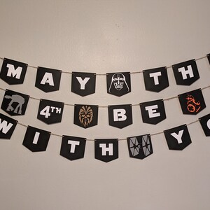 May the 4th Star Wars Banner: Handmade Party Decor - Etsy
