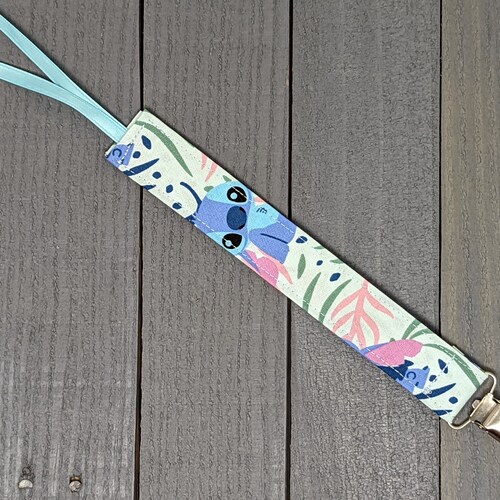 Stitch/ Angel Pacifier Clip - Etsy