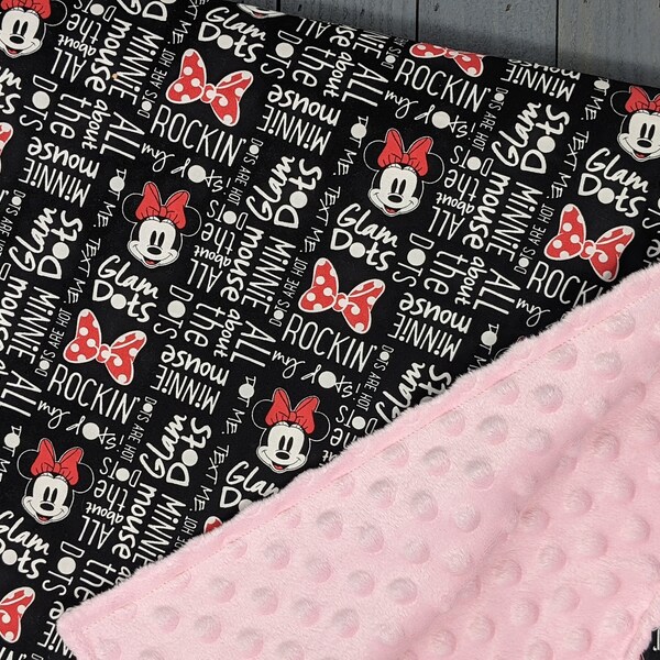 Minnie Mouse Blanket - Etsy