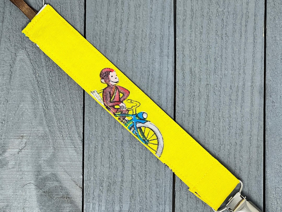 Curious George Pacifier Clip / Universal Binky Holder / Fits Nuk ...
