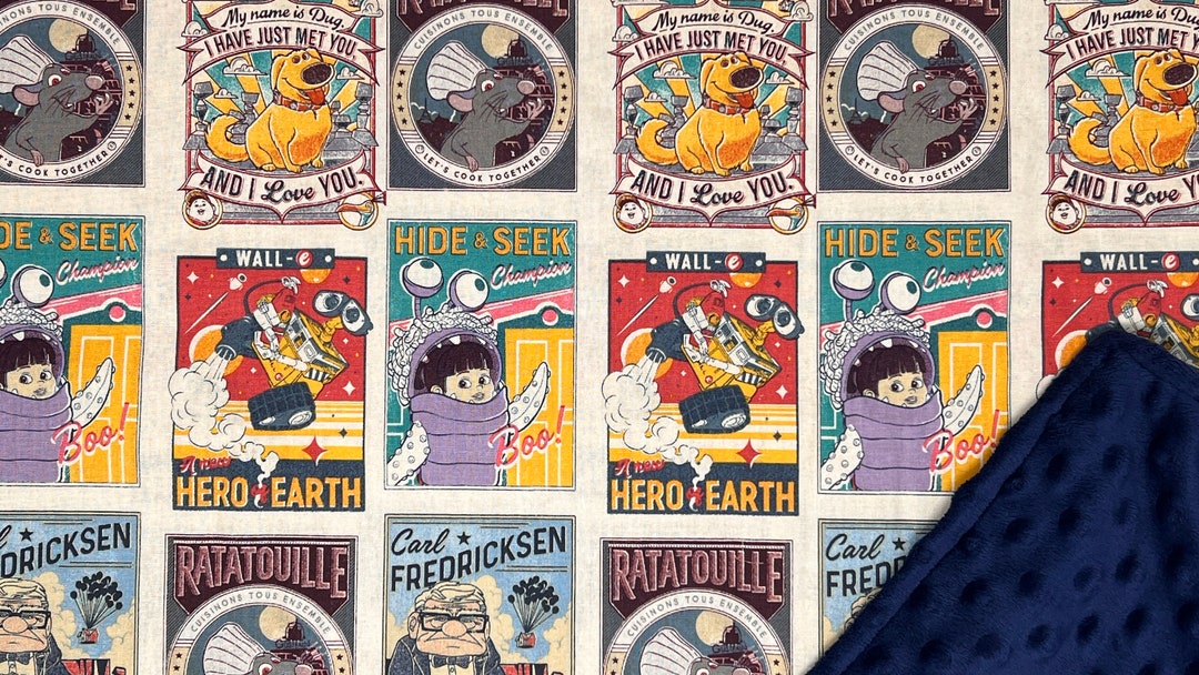 Pixar Blanket / Custom Sizes and Colors - Etsy