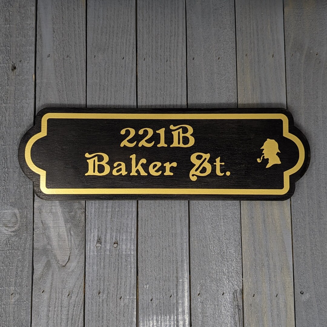 Panneau d'adresse de Sherlock Holmes 221B Baker St. - Etsy France