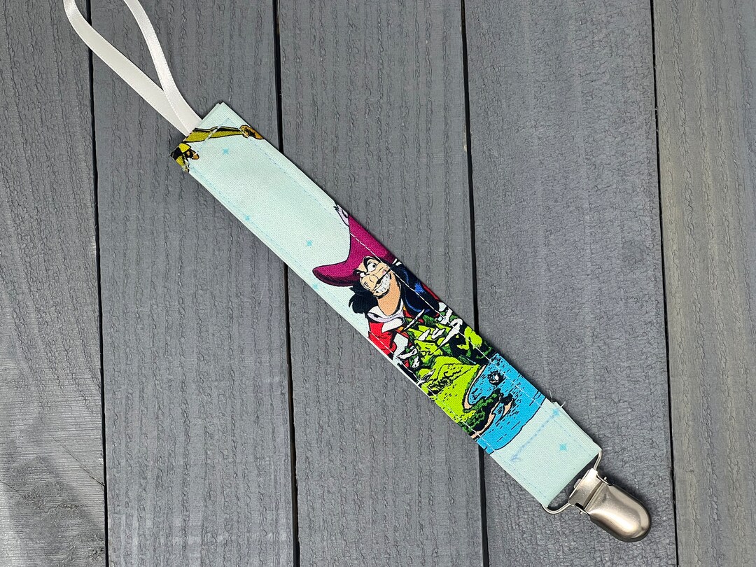 Captain Hook Pacifier Clip / Universal Fabric Binky Holder - Etsy