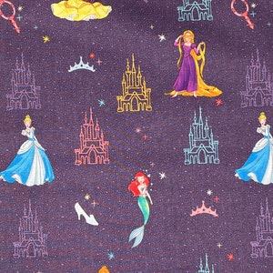 Disney Princess Castle Fabric / Fat Quarter / by the Yard - Etsy