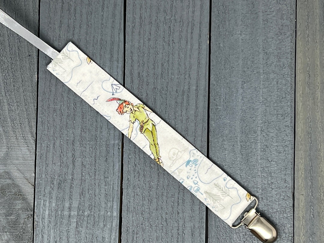 Peter Pan Pacifier Clip / Universal Fabric Binky Holder - Etsy