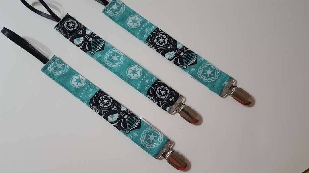 Darth Vader Pacifier Clip / Star Wars Sugar Skulls / Universal Fabric ...