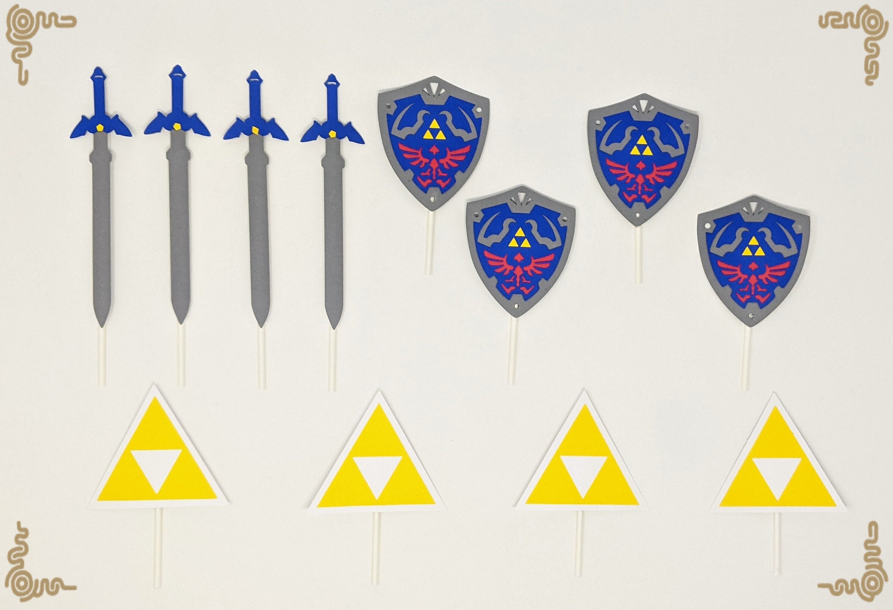 Legend of Zelda Birthday Cupcake Toppers Qty:12 - Etsy