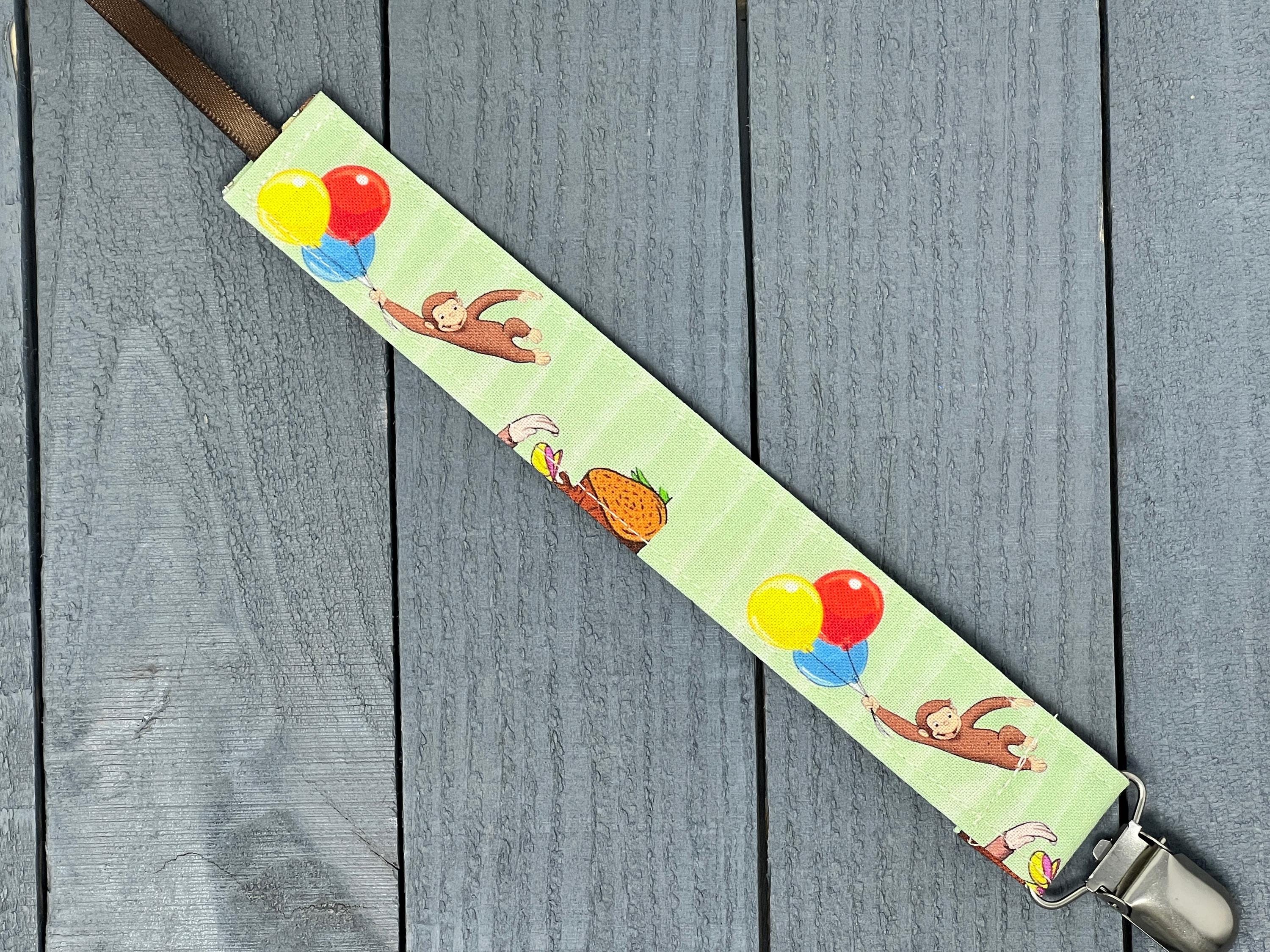 Curious George Pacifier Clip / Universal Binky Holder / Fits Nuk ...