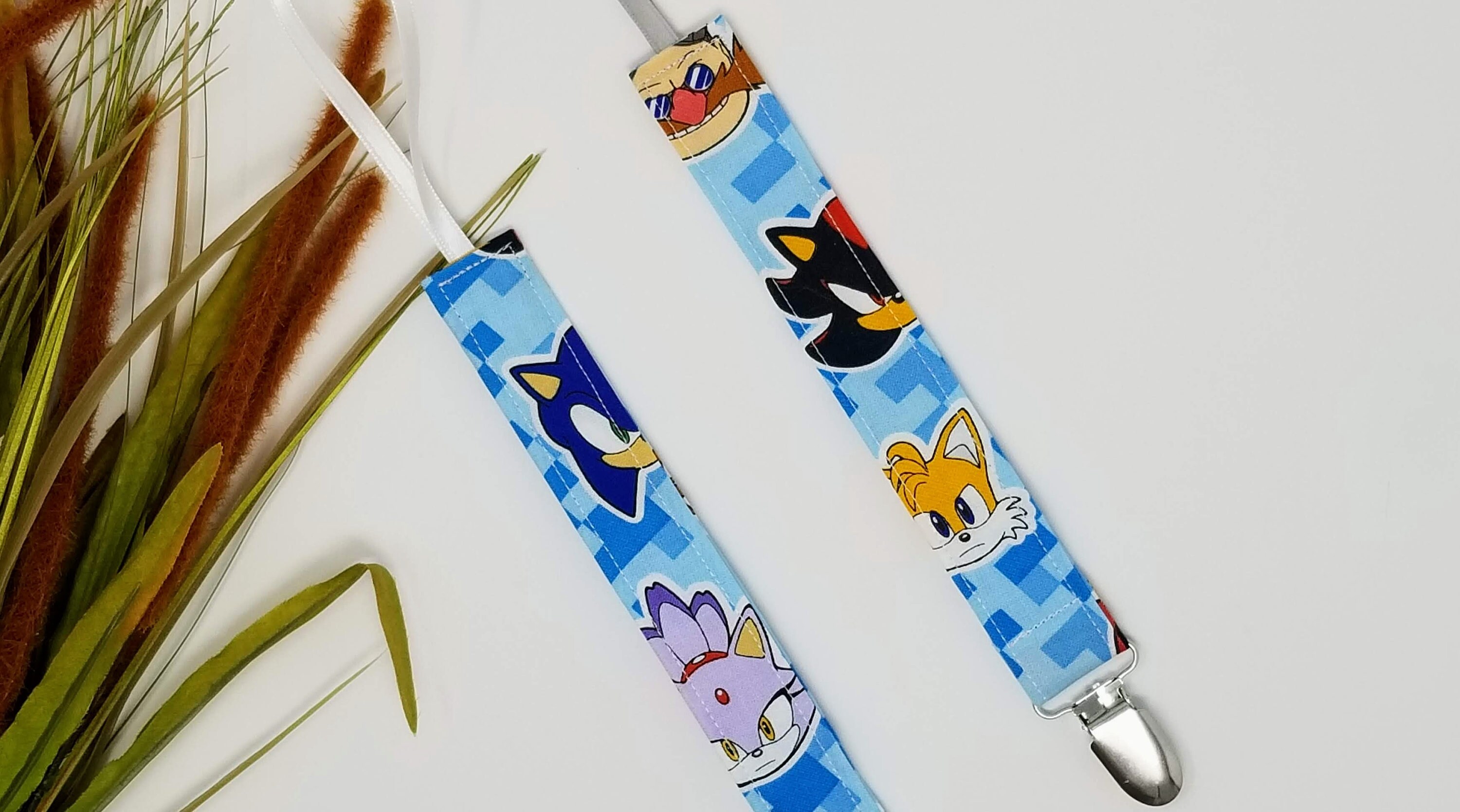 Sonic the Hedgehog Pacifier Clip / Binky Holder | Etsy