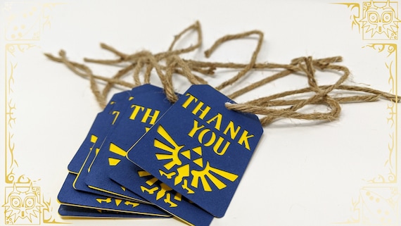 The Legend of Zelda Thank You Tags for Party Favors Qty 8 - Etsy