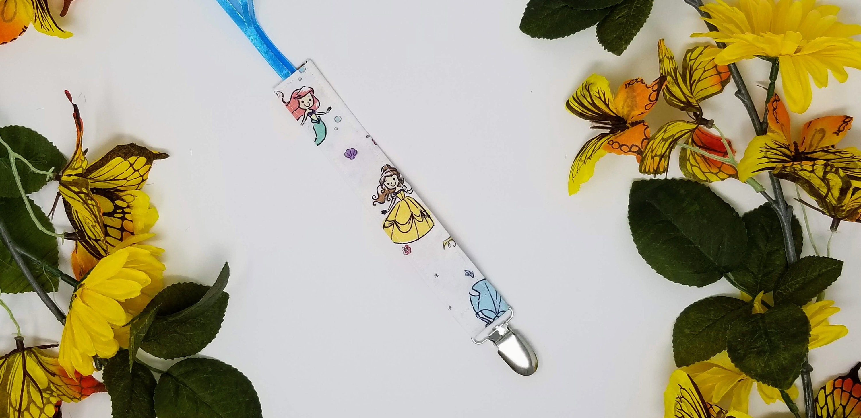 Disney Princess Pacifier Clip / Cinderella Ariel Belle Binky | Etsy
