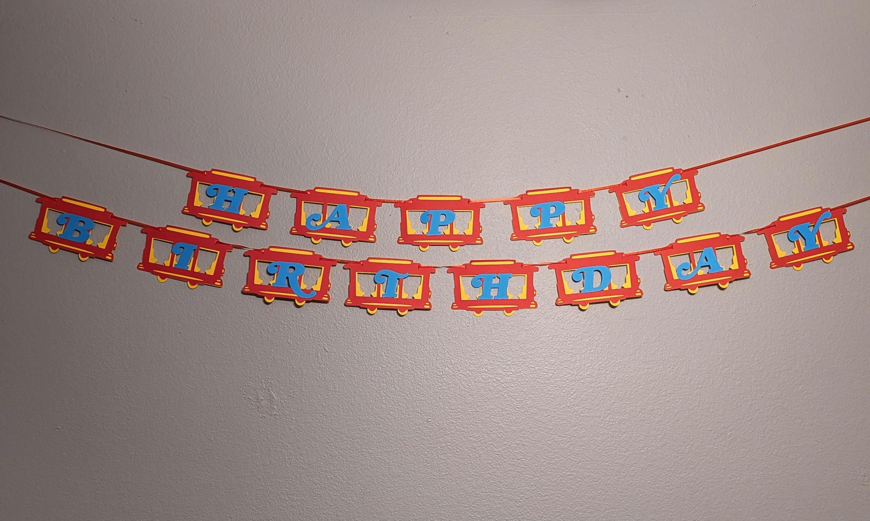 Personalized Trolley Birthday Banner ⁘ High Quality ⁘ - Etsy