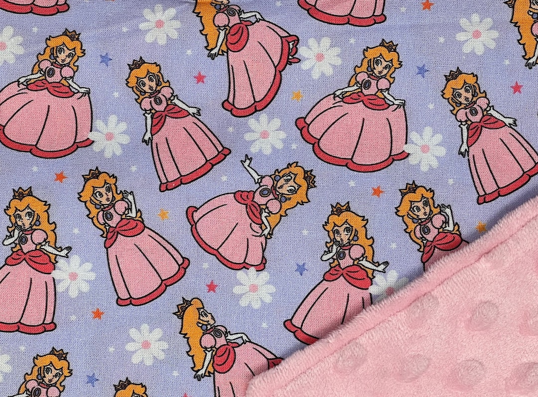 Princess Peach Character Blanket / Custom Color and Sizes - Etsy
