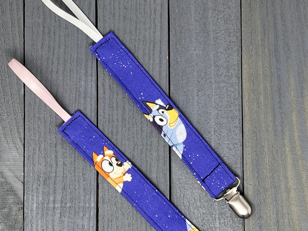 Bluey Pacifier Clip / Universal Fabric Binky Keeper - Etsy