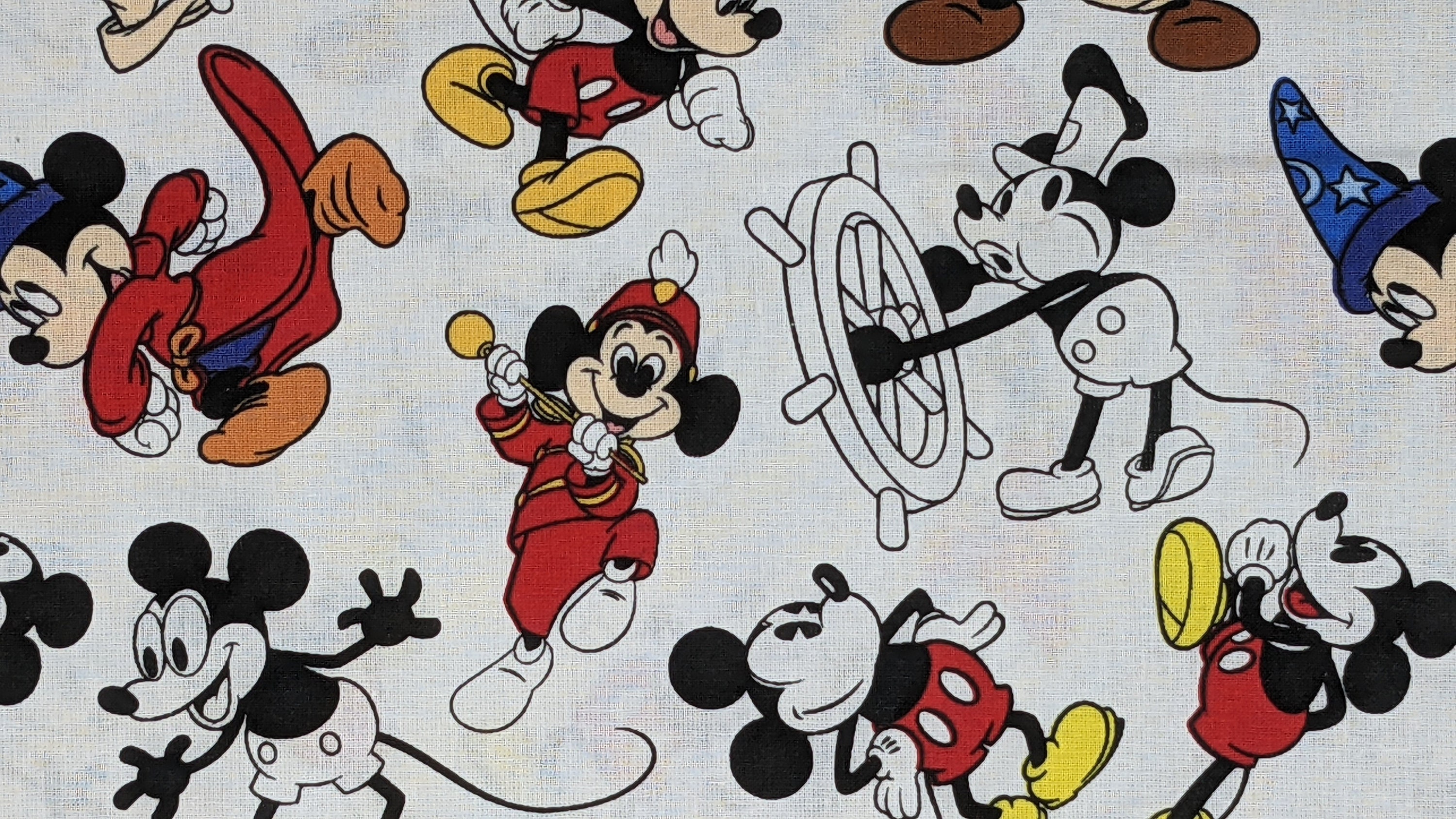 Mickey Through the Years Fabric / By the Yard | Etsy