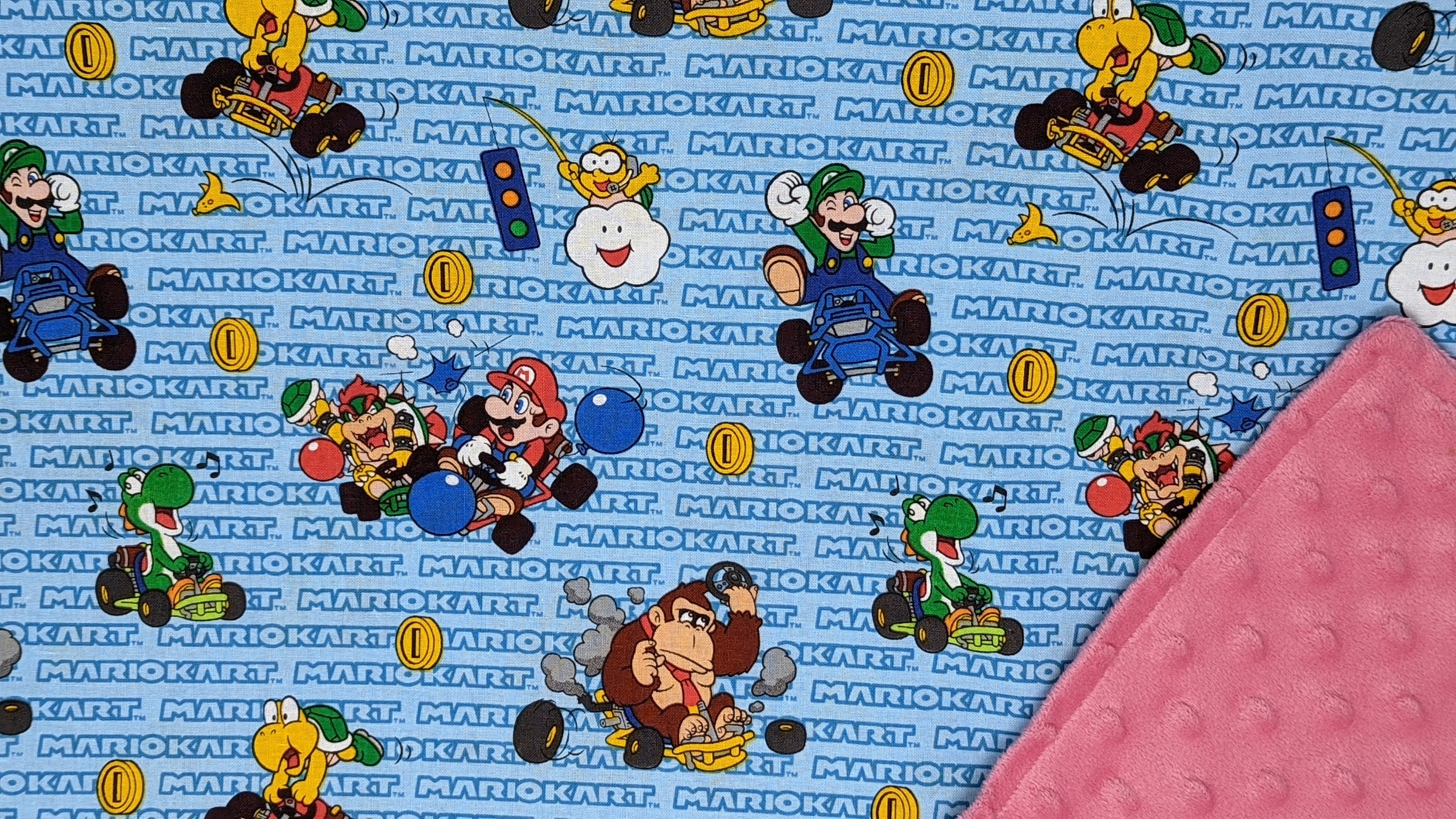 Mario Kart Character Blanket / Custom Color and Sizes | Etsy