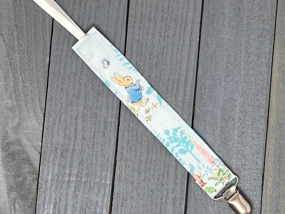 Peter Rabbit Pacifier Clip / Universal Fabric Binky Holder - Etsy