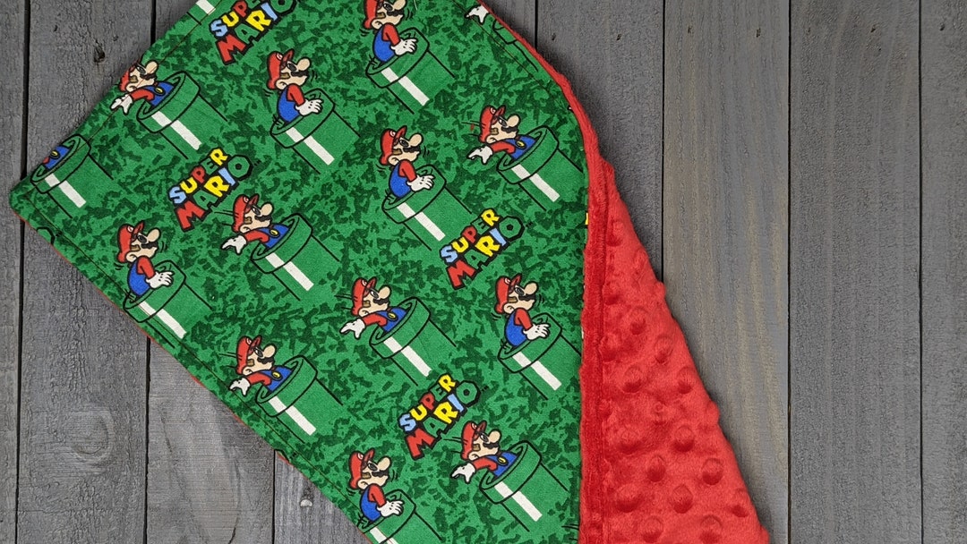 Super Mario Brothers Burp Cloth - Etsy