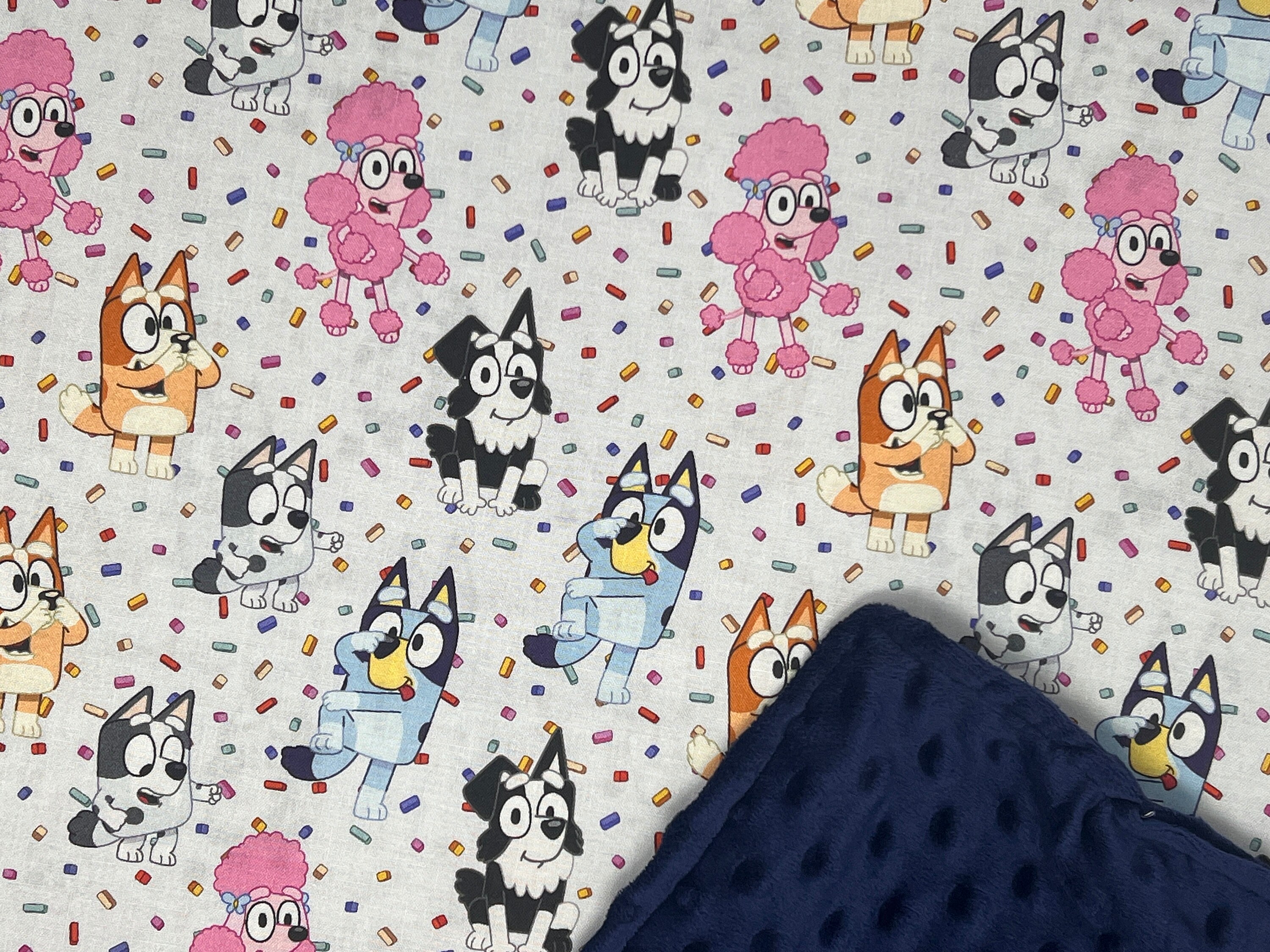 Bluey Character Sprinkle Blanket / Custom Sizes and Colors - Etsy