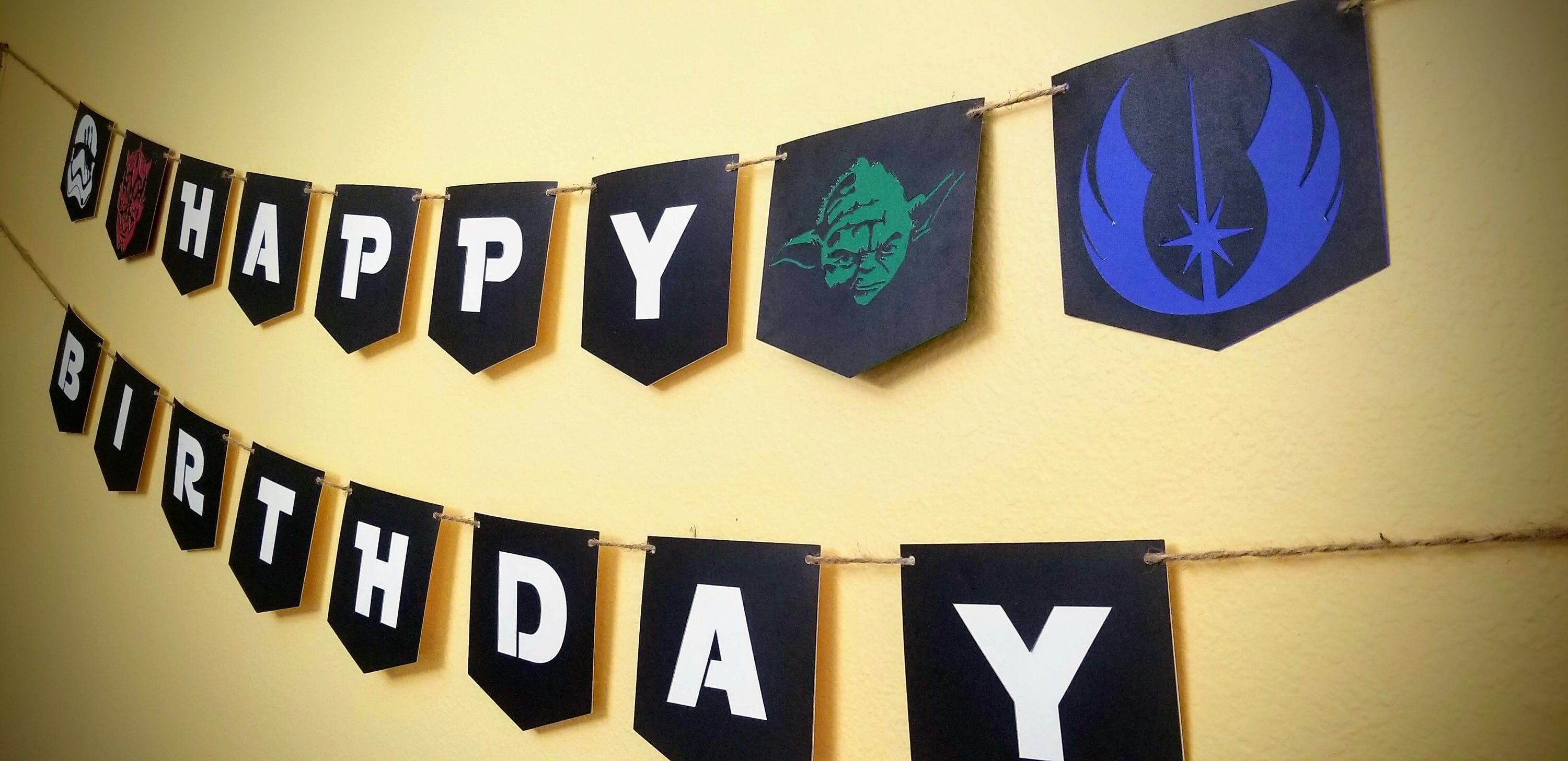 Custom Star Wars Birthday Banner / Star Wars Party / High Quality - Etsy