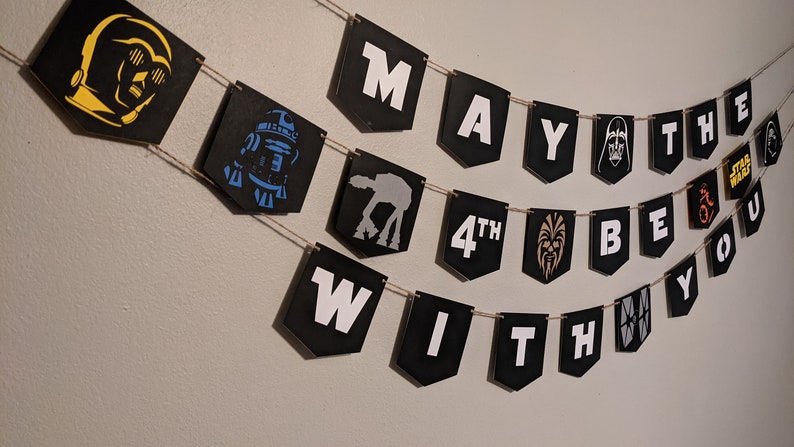 May the 4th Be With You Banner / Star Wars Party / High - Etsy
