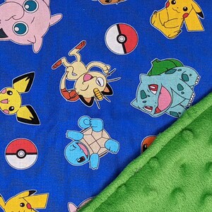 Pokemon Blanket / Custom Sizes and Colors | Etsy