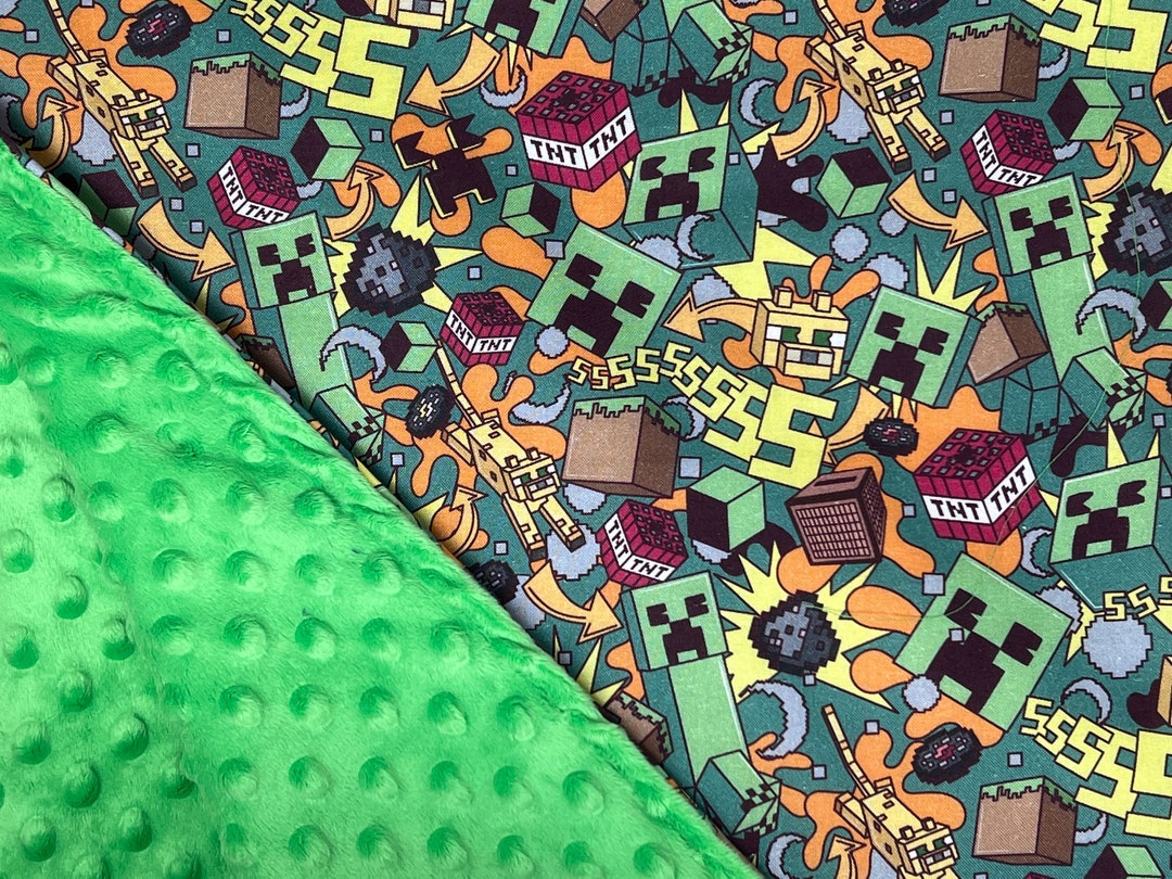 Minecraft Master Builder Blanket / Custom Sizes and Colors - Etsy