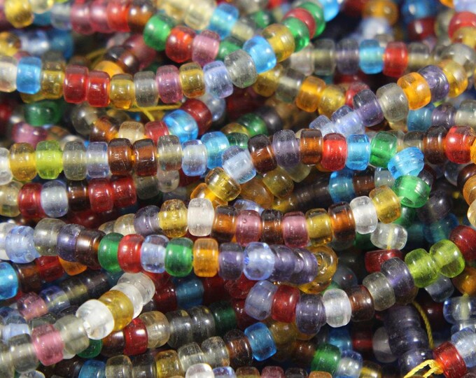 Crow Beads, Multi Color, 6mm Glass Beads, Approx. 160 Bead Strand ...