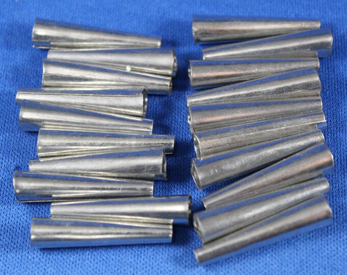 Tin Cones, Lot of 20, 1 1/4 Silver Tone Metal Cones, Native American ...