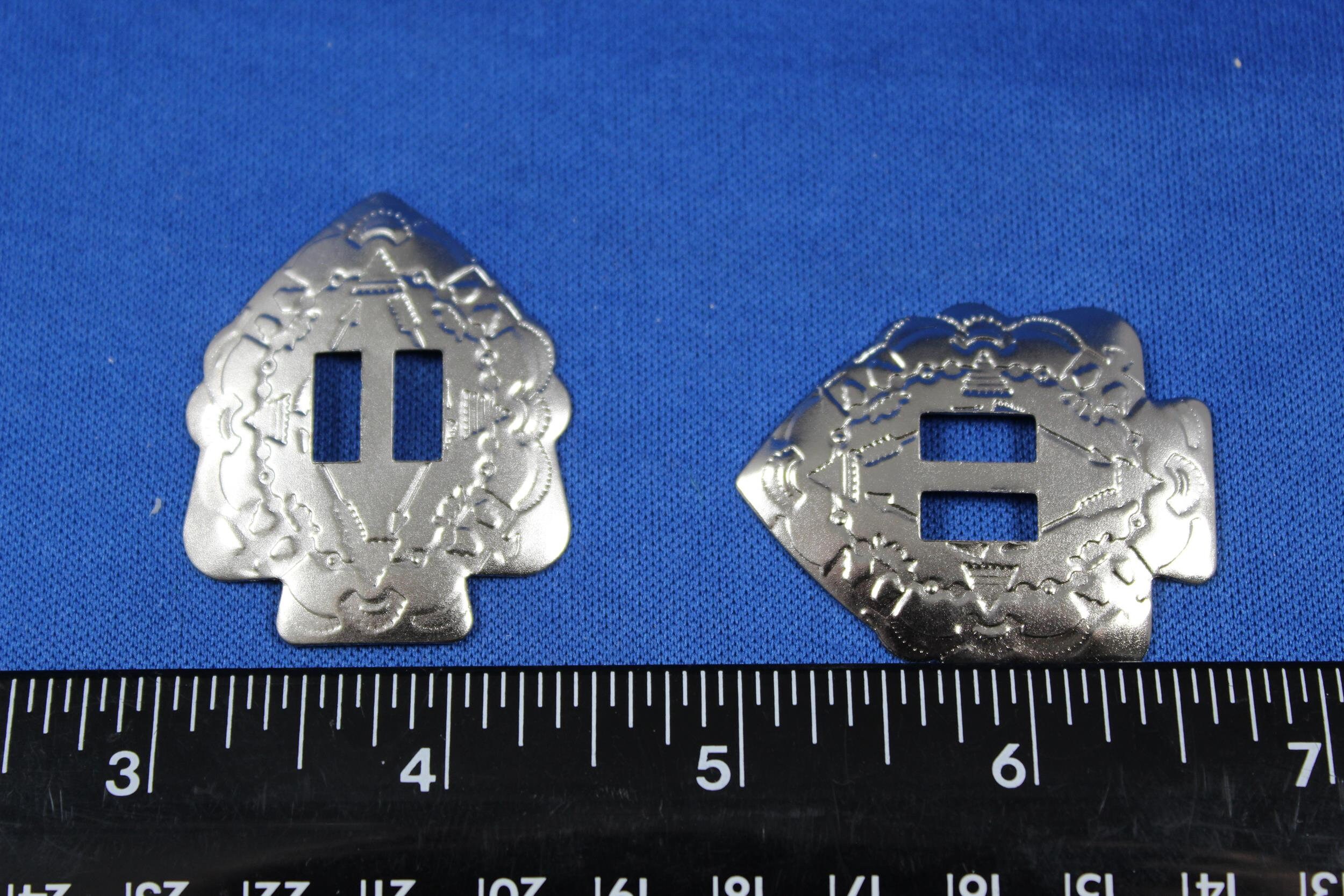 Arrowhead Conchos Lot of 10 Silver Metal Conchos Embossed | Etsy