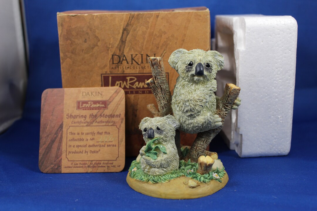 Dakin Artist Collection, Lou Rankin Figurine, Koala Bears in Trees ...