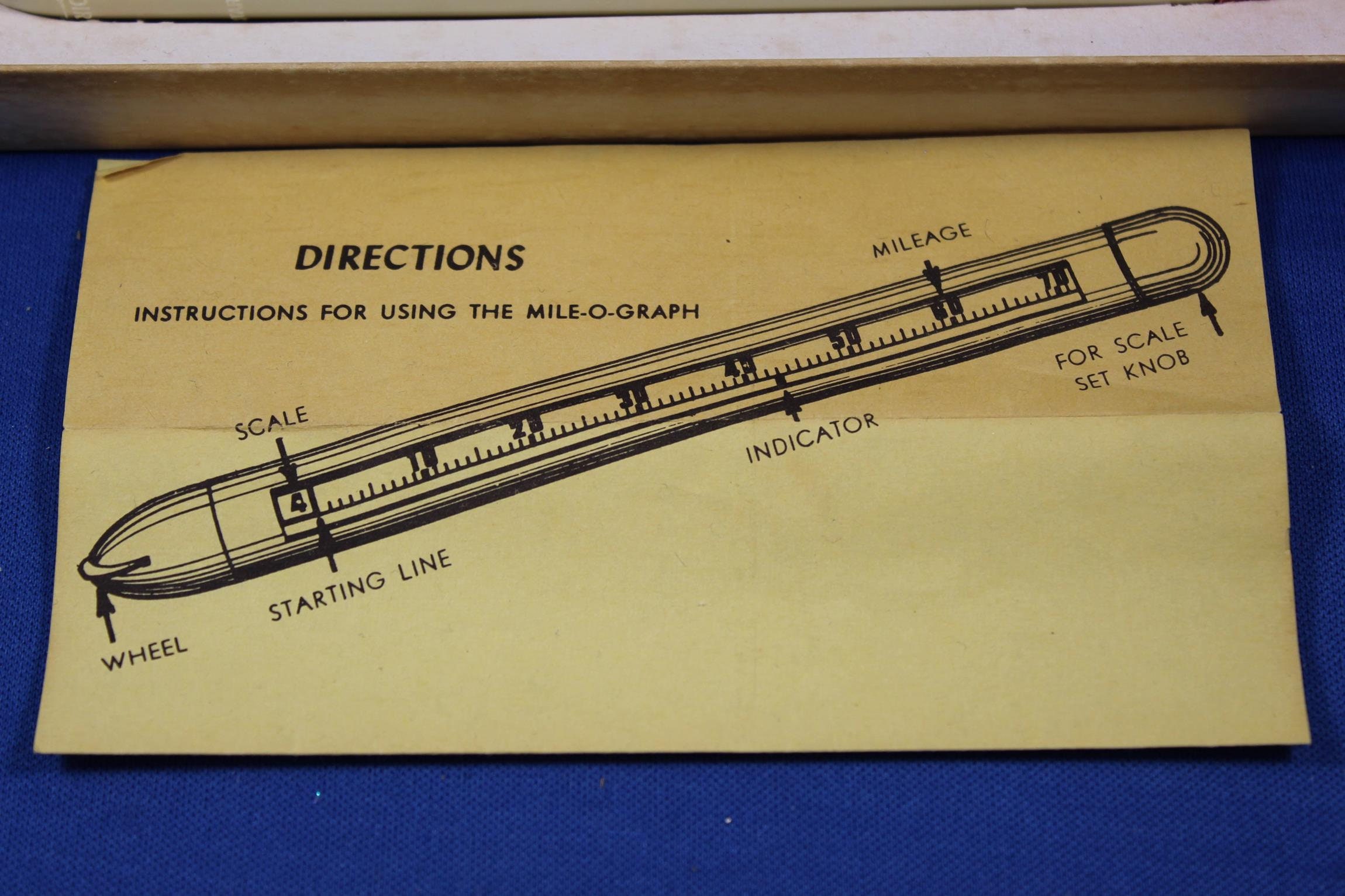 Mile O Graph Mileage Measuring Instrument 1950 Map Tool for | Etsy
