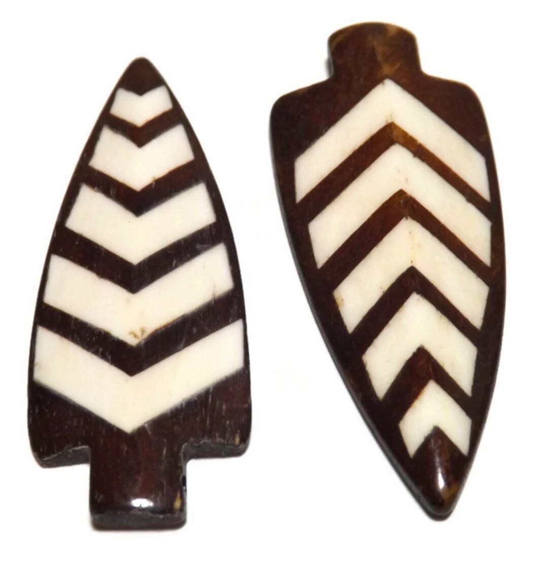 Qty of 5, Carved Bone Arrowhead, BP903, 2 1/4 Long, Native American ...
