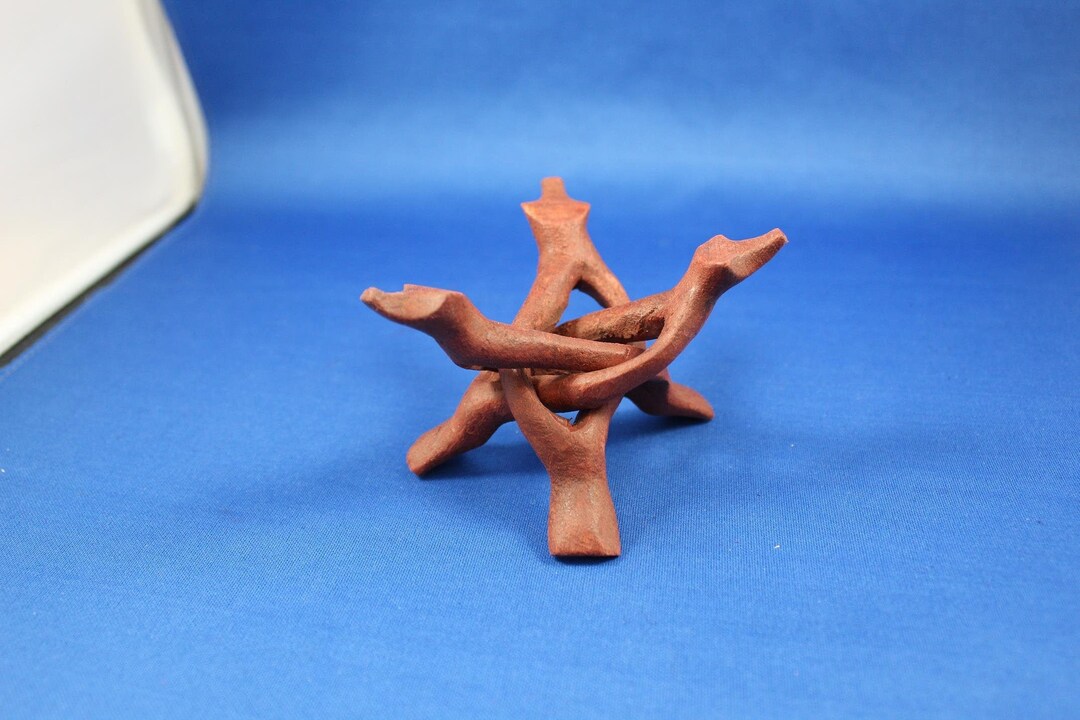 4 Inch Wood Display Stand, Abalone Shell Holder, Wooden Pottery Stand ...