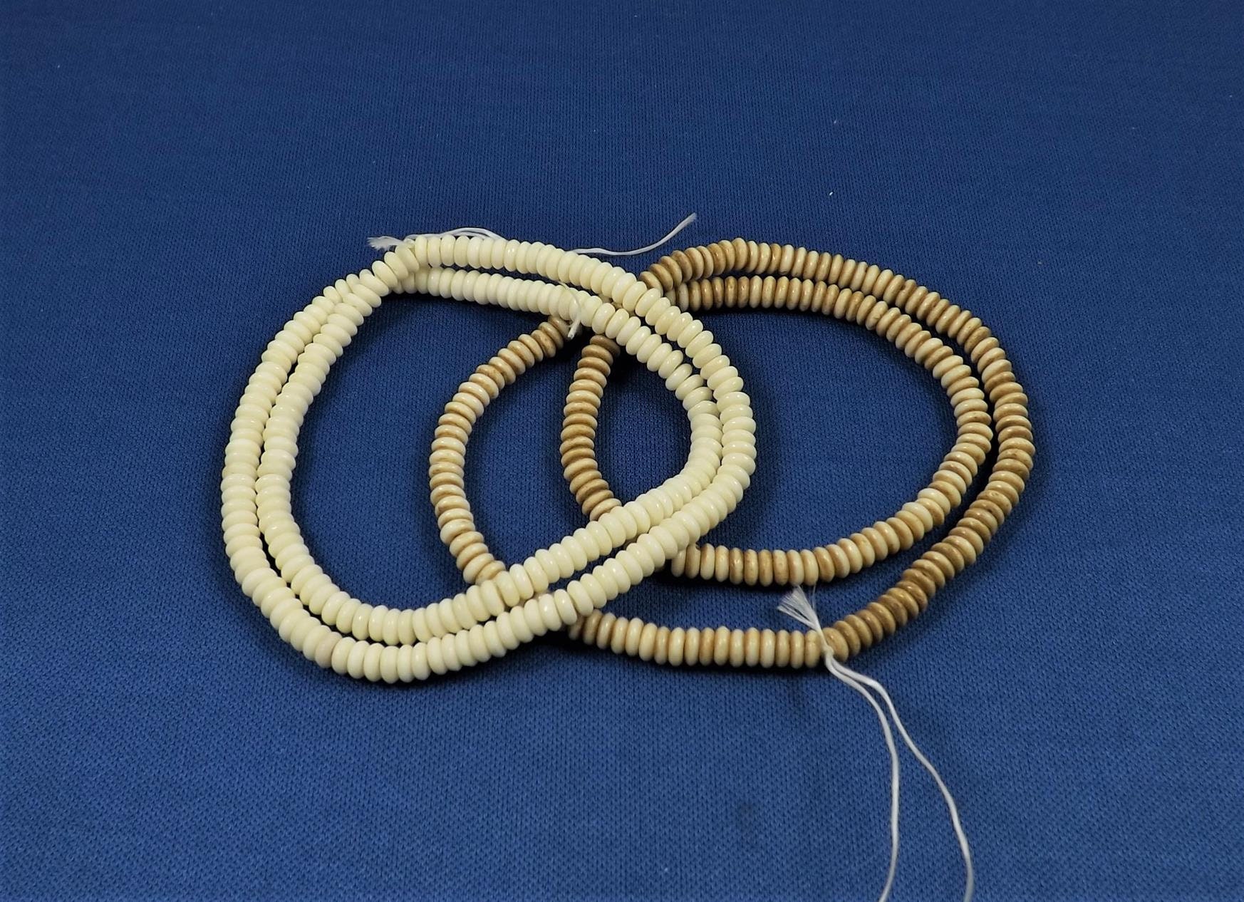 Carved Bone Spacer Beads Bone Washers Polished Natural Bone - Etsy