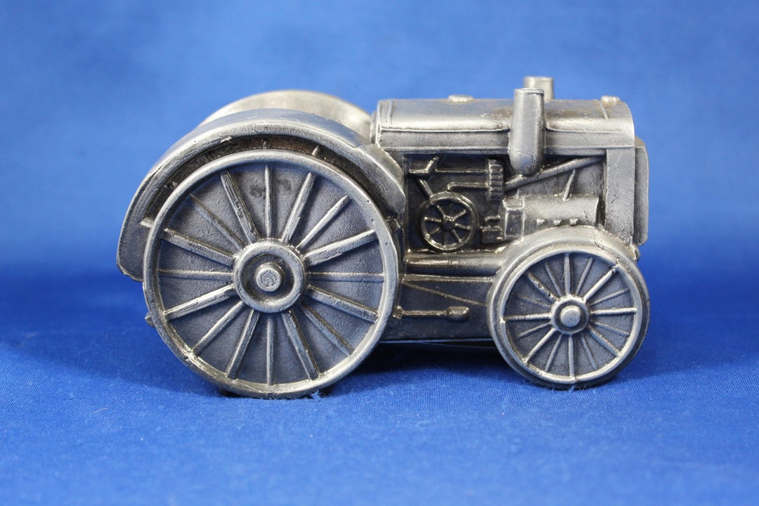 Cast Metal Farm Tractor Coin Bank, Figural Promotional Bank for New ...