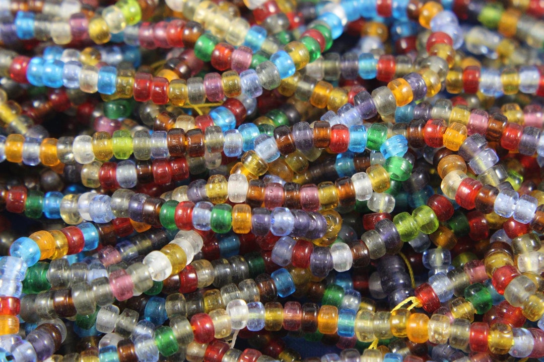 Crow Beads, Multi Color, 6mm Glass Beads, Approx. 160 Bead Strand ...