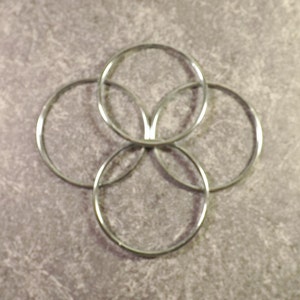3 Inch Metal Rings, 3" Craft Rings, Qty of 4, Soldered Metal Craft ...