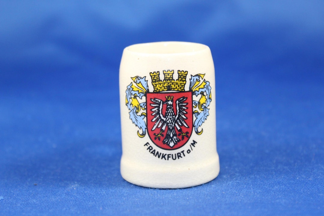 Miniature German Mug Frankfurt Crest Shot Glasses - Etsy