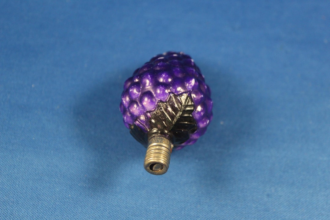 Purple Grape Cluster Light Bulb, Vintage Christmas Light Bulb - Etsy