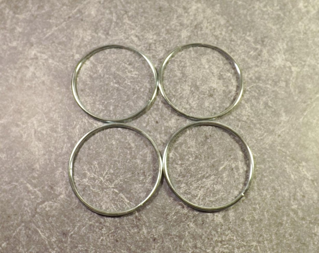 3 Inch Metal Rings, 3" Craft Rings, Qty of 4, Soldered Metal Craft ...