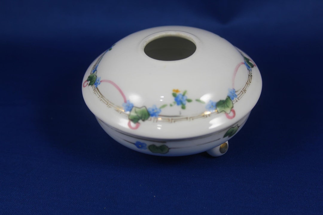 Vintage Hand Painted Nippon Hair Receiver, Rising Sun Nippon Mark ...