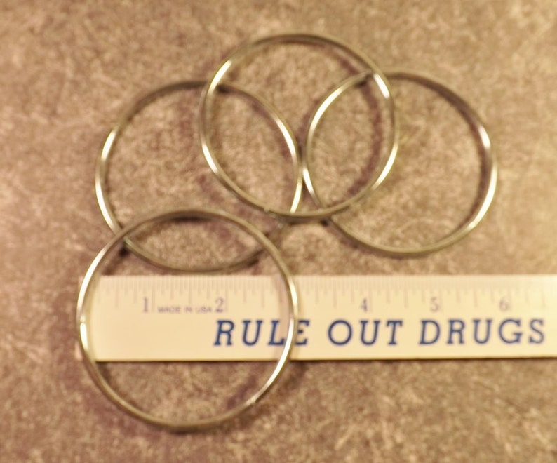 3 Inch Metal Rings 3 Craft Rings Qty of 4 Soldered | Etsy