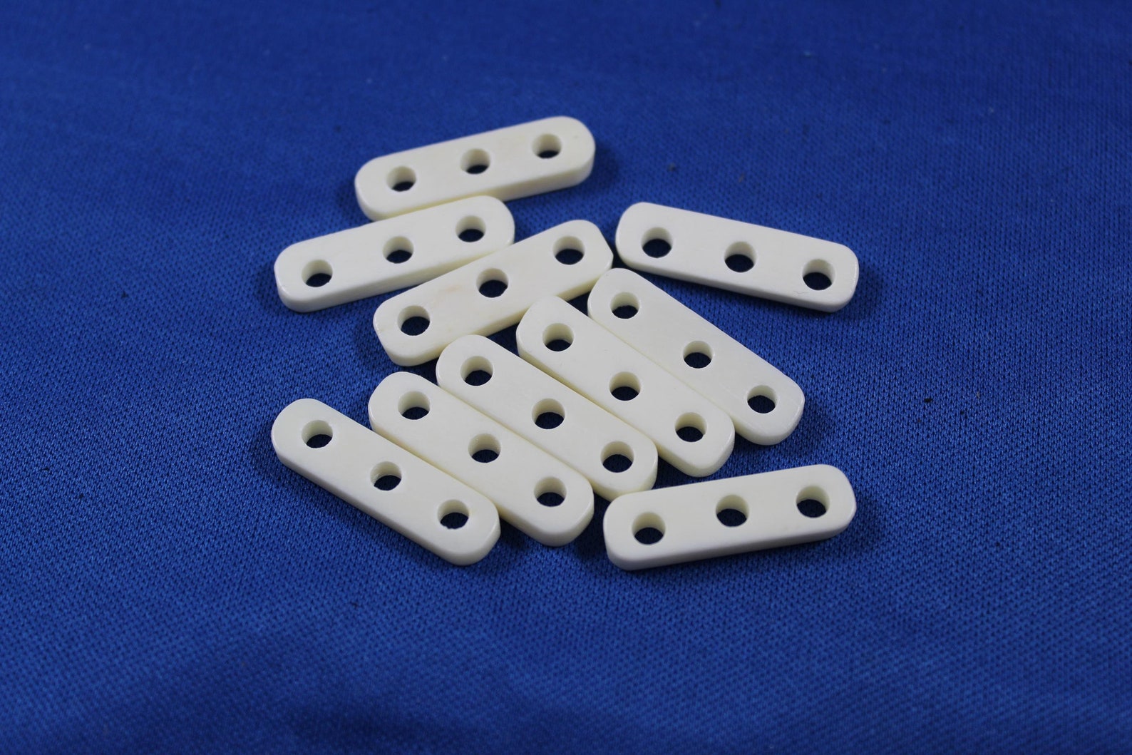 3 Hole Bone Spacer 10 Spacer Beads Bone Comes From Oxen / - Etsy