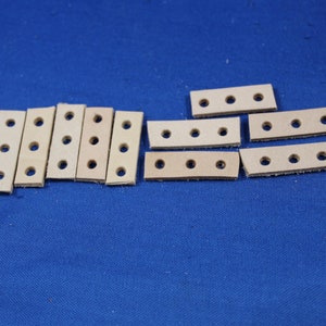 3 Hole Leather Spacer, 10 Spacer Strips, Tan Leather, Natural, Choker ...