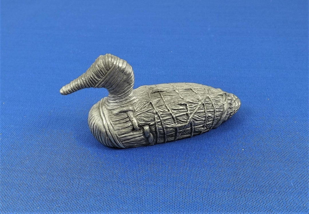 Pewter Canvasback Duck Miniature, Worcester Pewter, George De Lodgie ...